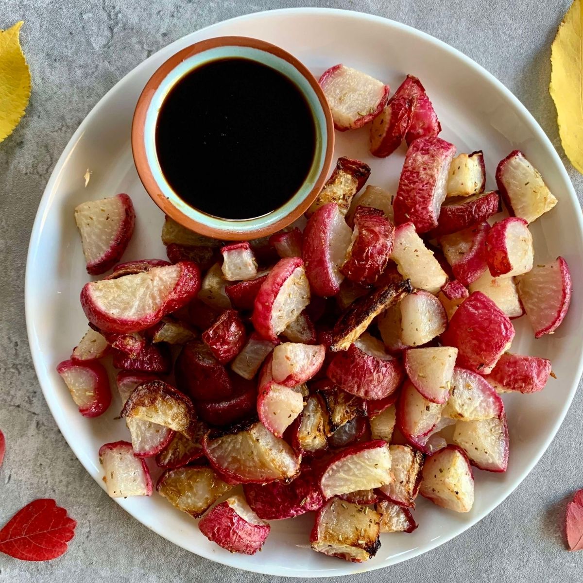 Roasted Radishes w Balsamic Glaze - Manifest2Heal